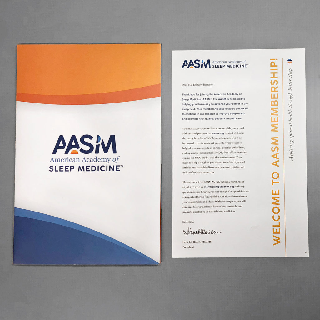 Welcome Packets Letter - American Academy of Sleep Medicine ...